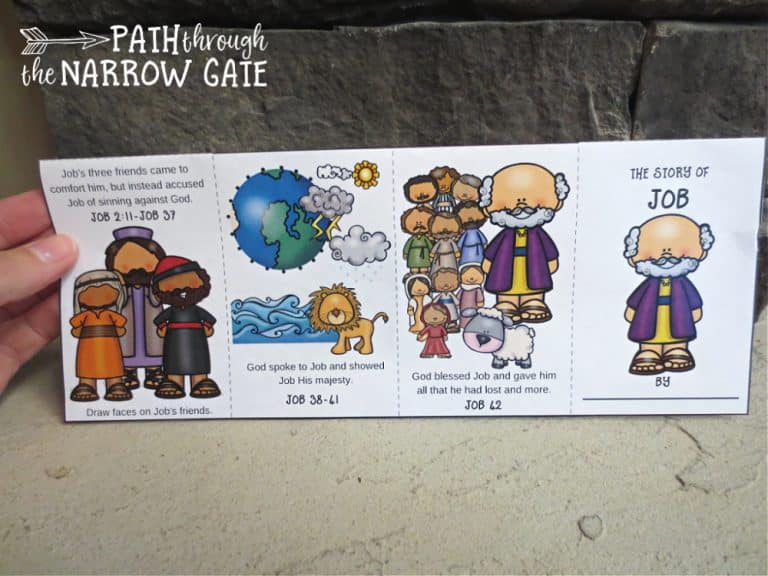 Printable Job Mini Book - Kids Bible Teacher