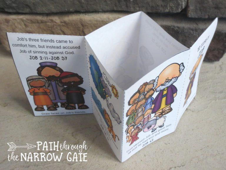 Printable Job Mini Book - Kids Bible Teacher