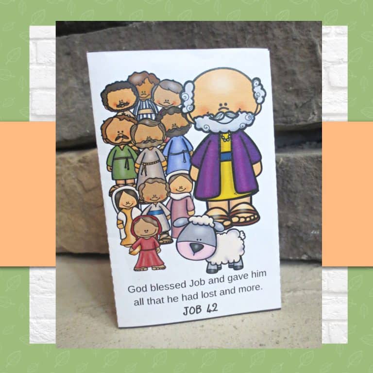 Printable Job Mini Book - Kids Bible Teacher