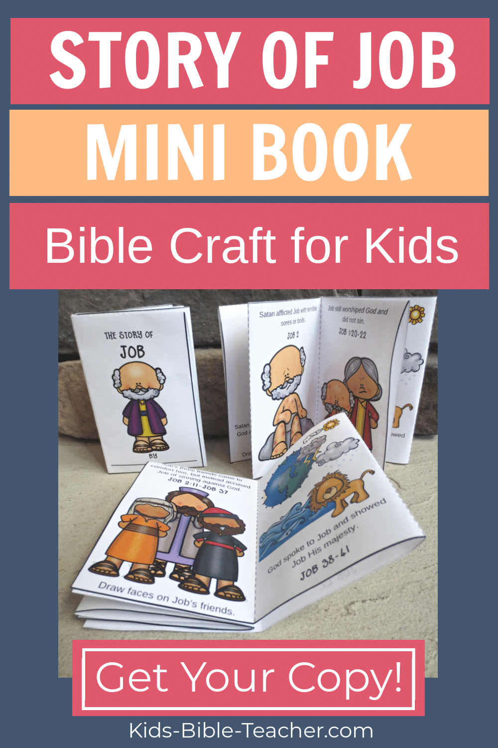 Printable Job Mini Book - Kids Bible Teacher