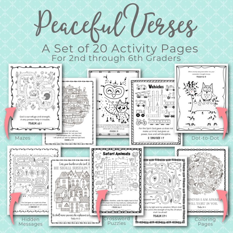 Activity Pages - Kids Bible Teacher