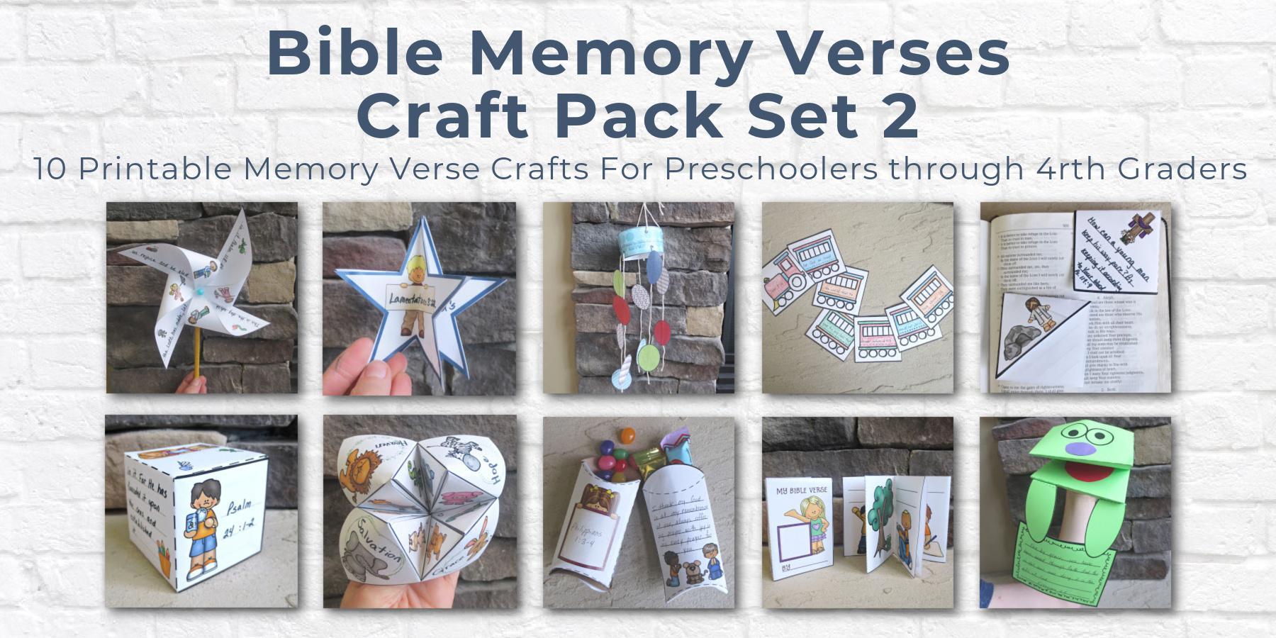 Bible Memory Activities - Kids Bible Teacher