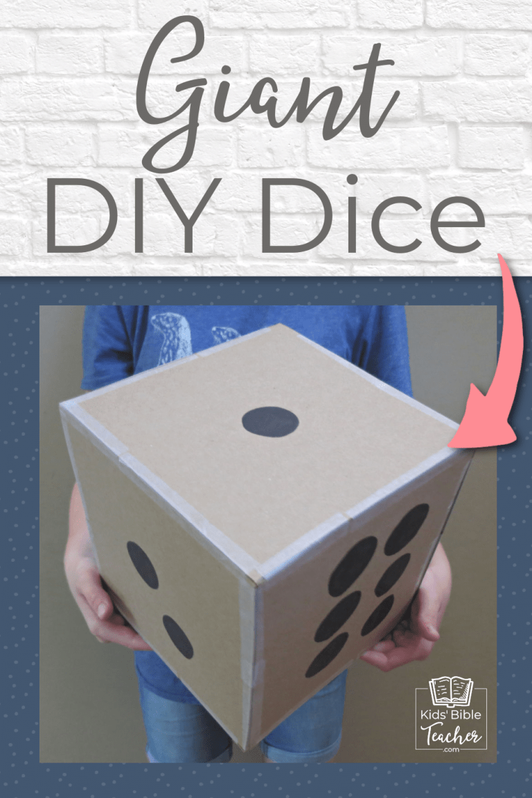 DIY Giant Dice for Class Games - Kids Bible Teacher