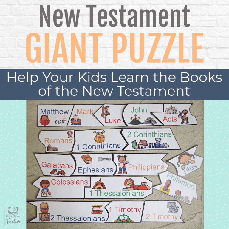 Books of the New Testament Puzzle - Kids Bible Teacher