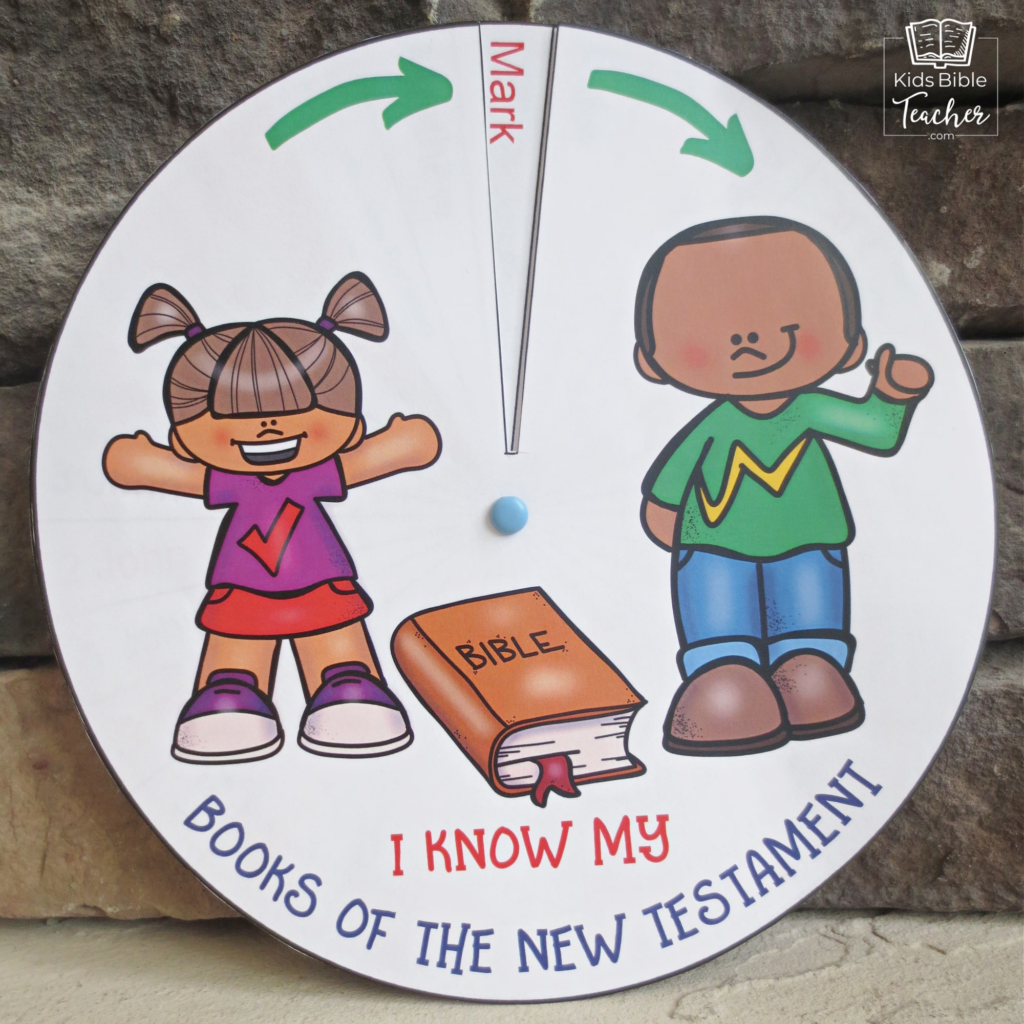 Books of the Bible New Testament Spinner Craft - Kids Bible Teacher