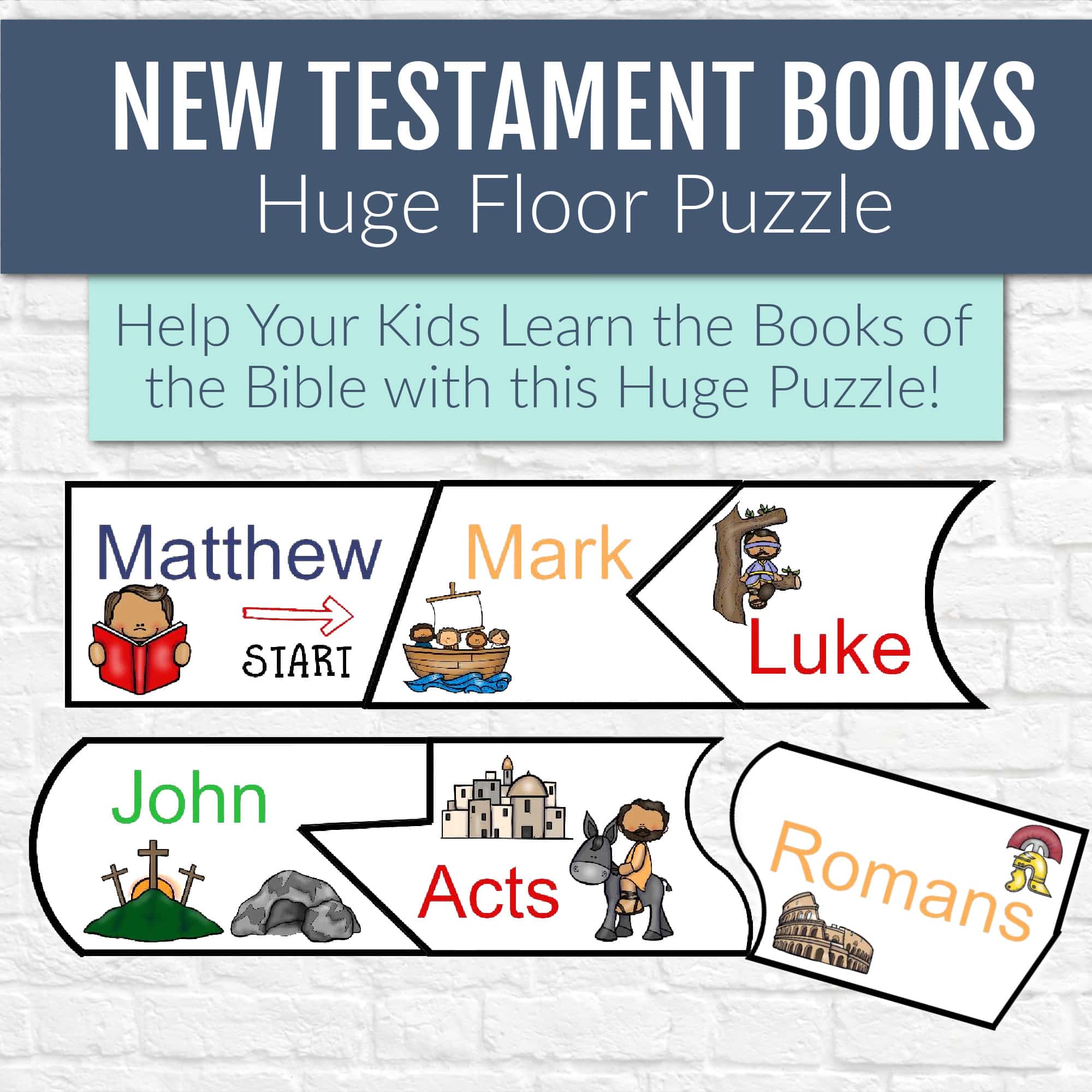 Books of the New Testament Puzzle - Kids Bible Teacher