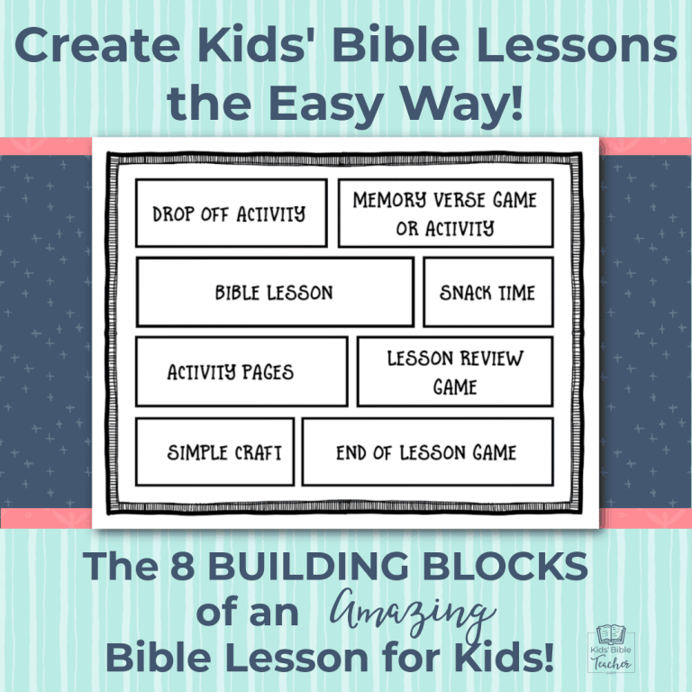 The 8 Building Blocks of an Amazing Bible Lesson for Kids! - Kids Bible ...