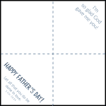 Father's Day Folded Puzzle Card - Kids Bible Teacher