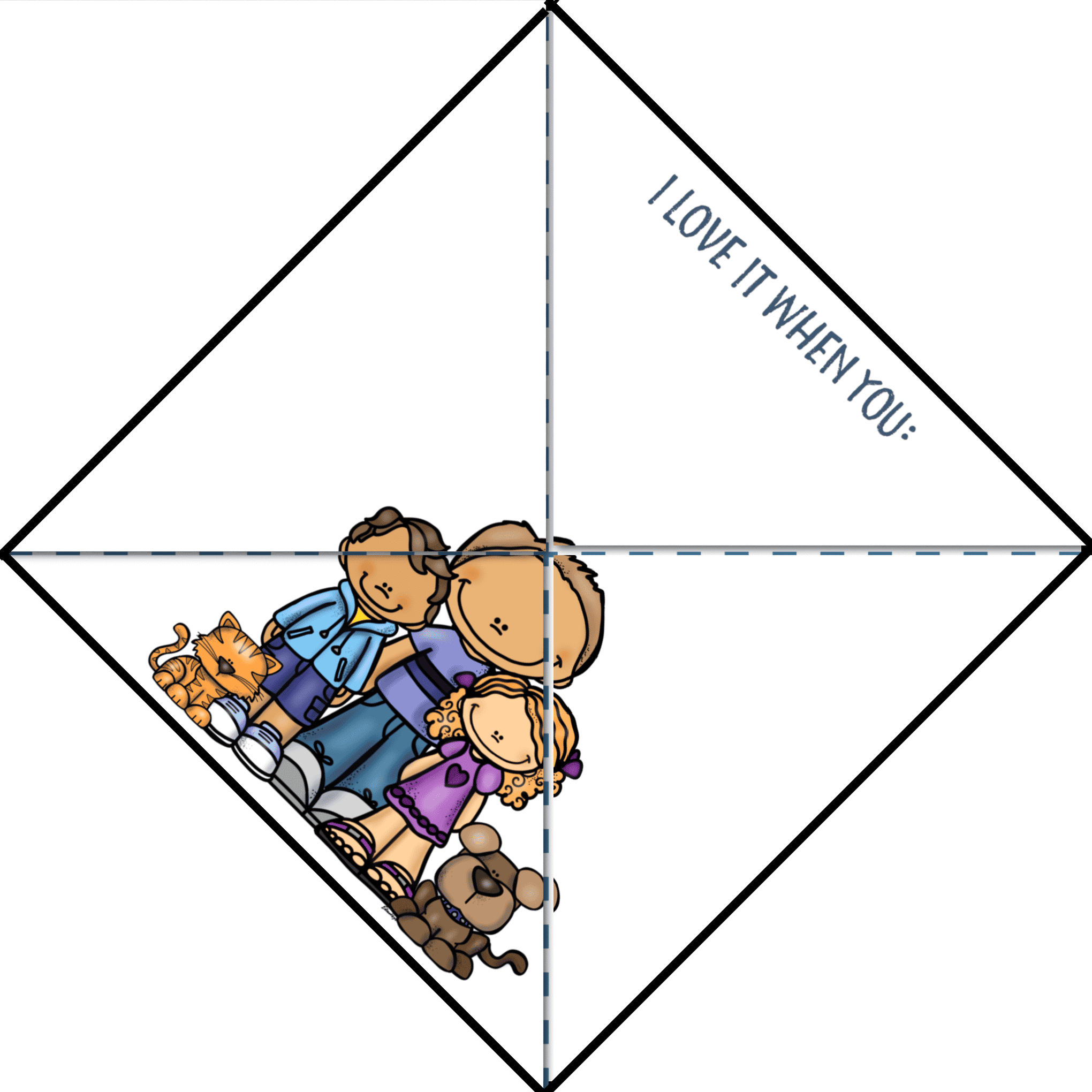 Father's Day Folded Puzzle Card - Kids Bible Teacher