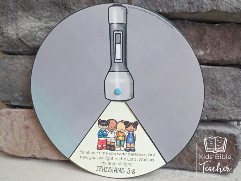 "The Bible is My Light" Spinner - Kids Bible Teacher