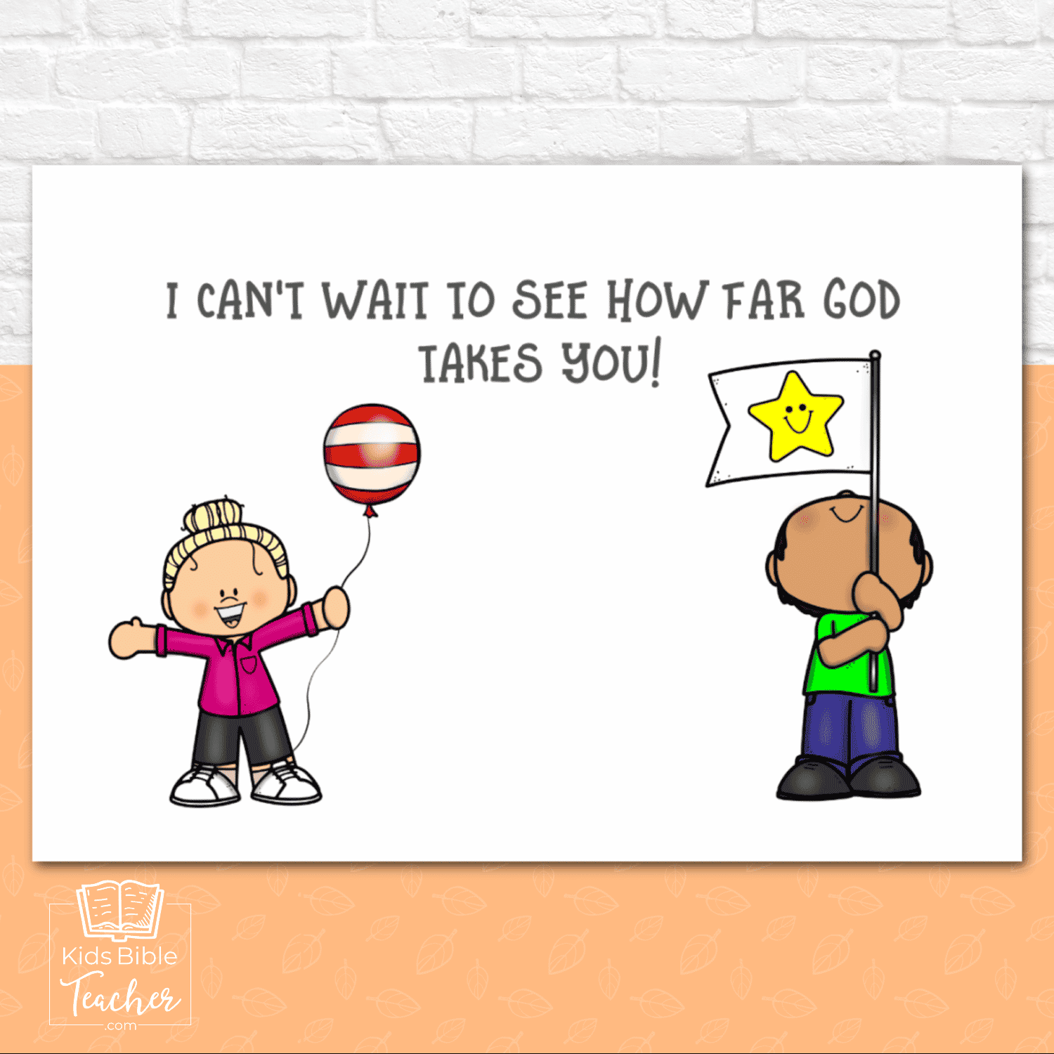 Free Printable Congratulations Card - Kids Bible Teacher