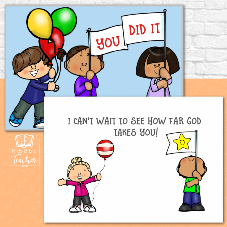 Free Printable Congratulations Card - Kids Bible Teacher