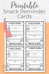 Snack Reminder Cards - Kids Bible Teacher