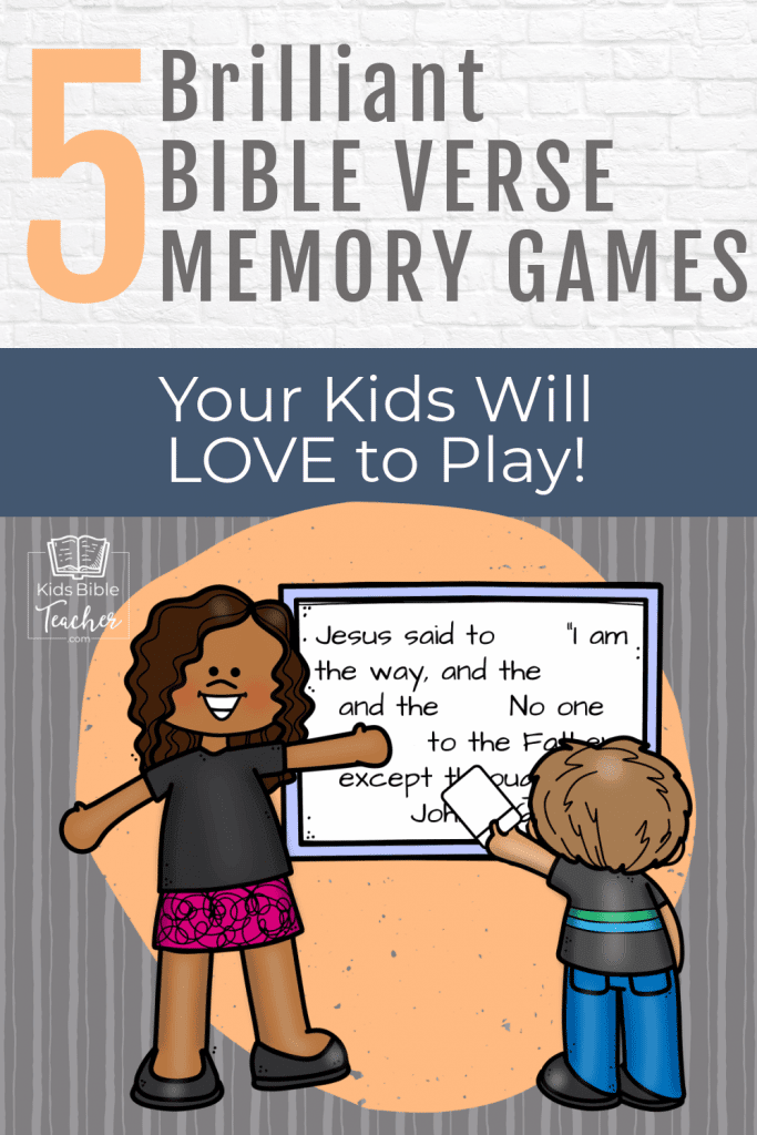 Five Brilliant Bible Verse Memory Games For Kids Kids Bible Teacher