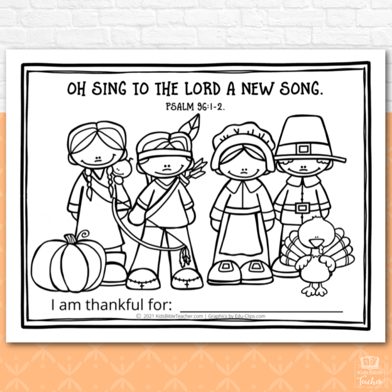 Thanksgiving Activity Pages with Thanksgiving Bible Verses for Kids ...