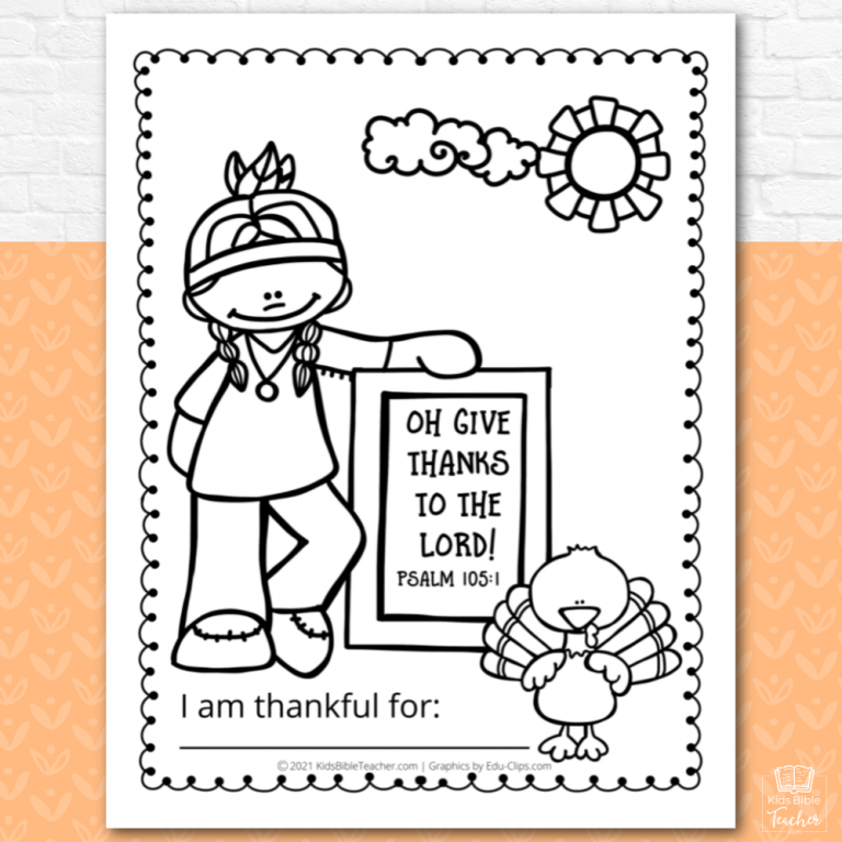 Thanksgiving Activity Pages with Thanksgiving Bible Verses for Kids ...
