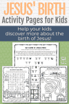 Activity Pages - Kids Bible Teacher