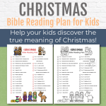 Christmas Bible Reading Plan - Kids Bible Teacher