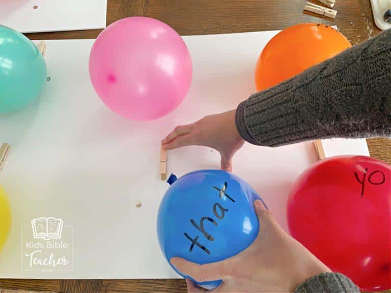 Dartless Balloon Game: Memory Verse Edition - Kids Bible Teacher