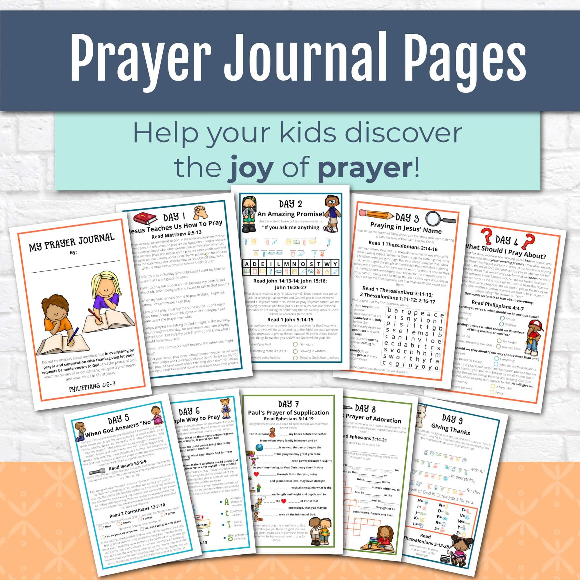 Prayer Bible Reading Plan - Kids Bible Teacher
