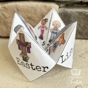 Printable Easter Finger Puzzle with Bible Verses
