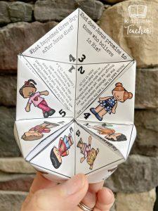 Printable Easter Finger Puzzle with Bible Verses