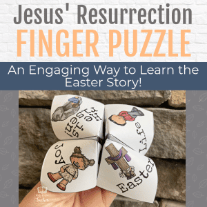 Printable Easter Finger Puzzle with Bible Verses
