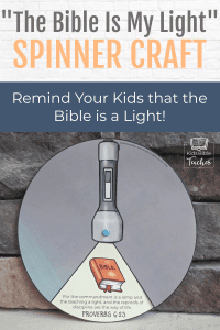 "The Bible is My Light" Spinner - Kids Bible Teacher