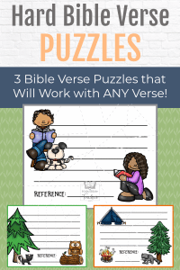 Printable Bible Verse Puzzles for Older Kids - Kids Bible Teacher