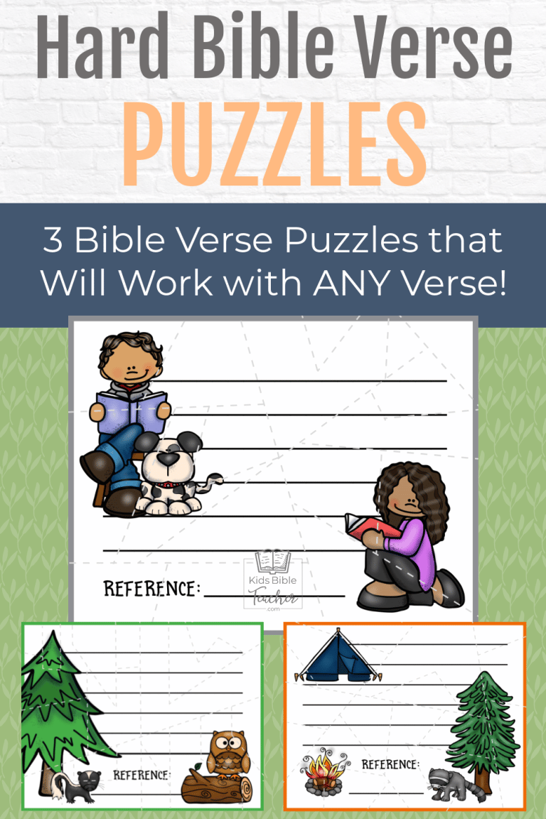 Bible Memory Activities - Kids Bible Teacher