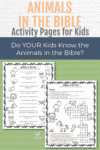 Activity Pages - Kids Bible Teacher