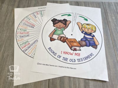 Old Testament Spinner Craft - Kids Bible Teacher