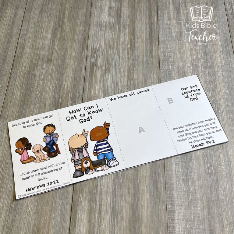How Can I Get To Know God? Mini Book - Kids Bible Teacher