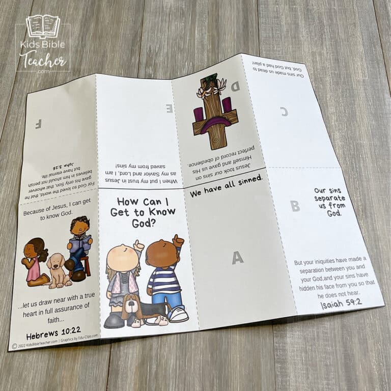 How Can I Get To Know God? Mini Book - Kids Bible Teacher