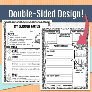 Transportation Sermon Notes - Kids Bible Teacher