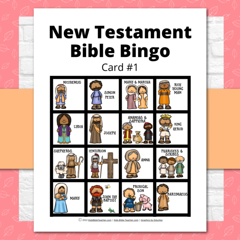 4 Bible Bingo Games Your Kids Will Love to Play - Kids Bible Teacher