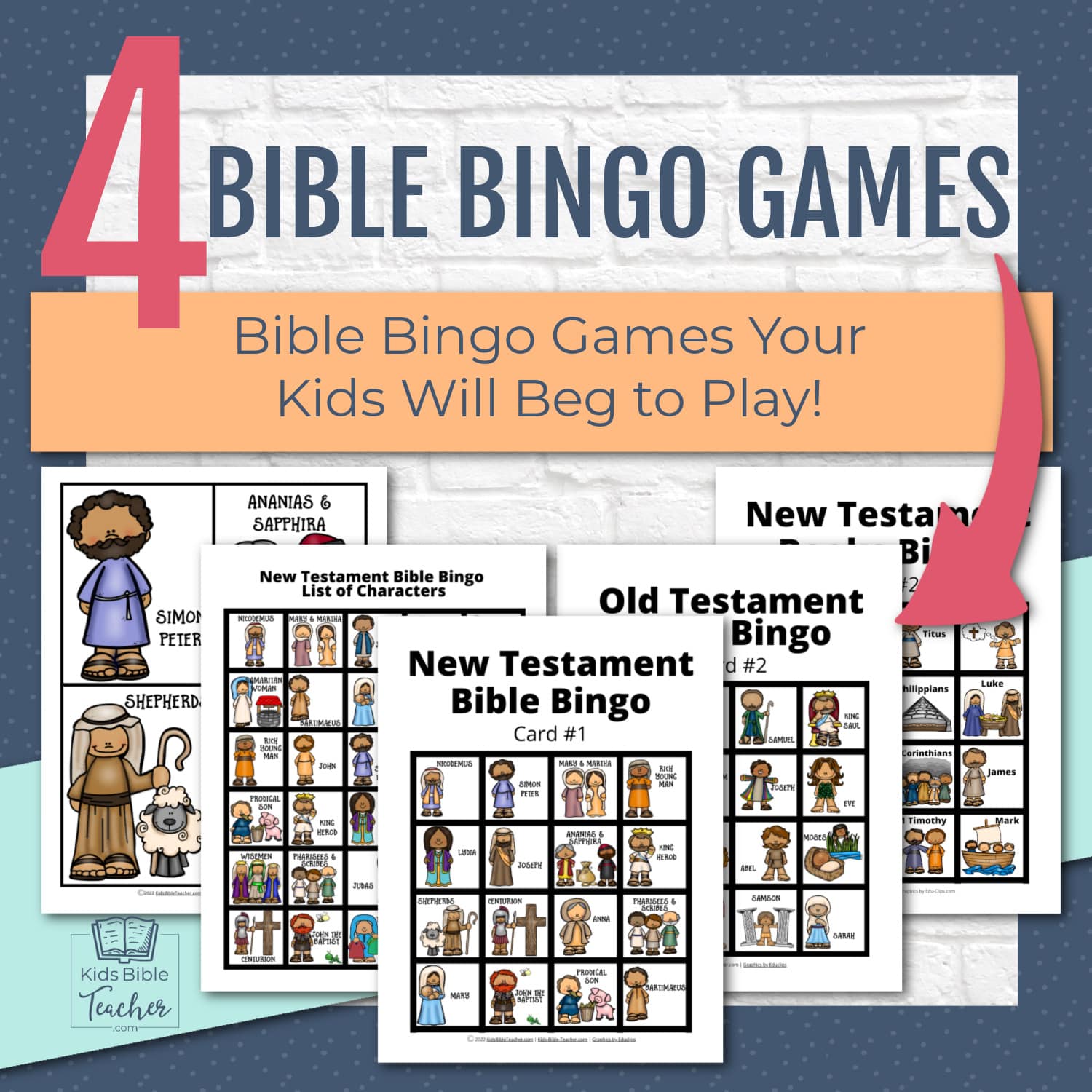 4 Bible Bingo Games Your Kids Will Love to Play - Kids Bible Teacher