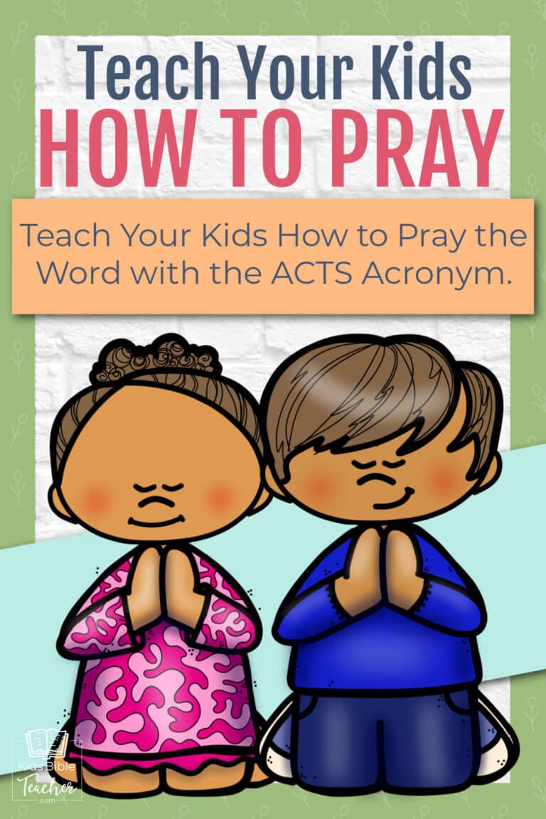 Teach Kids How to Pray the Word with the ACTS Acronym for Prayer - Kids ...