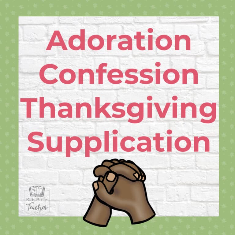 Teach Kids How to Pray the Word with the ACTS Acronym for Prayer - Kids ...