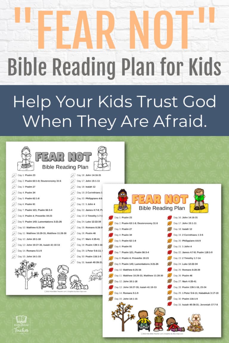 Bible Reading Pages - Kids Bible Teacher