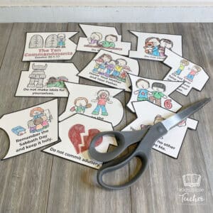 The Ten Commandments for Kids Mini Puzzle - Kids Bible Teacher