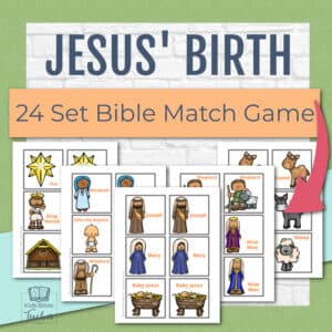 Christmas Bible Matching Game with Cards - Nativity Memory Game - Kids ...