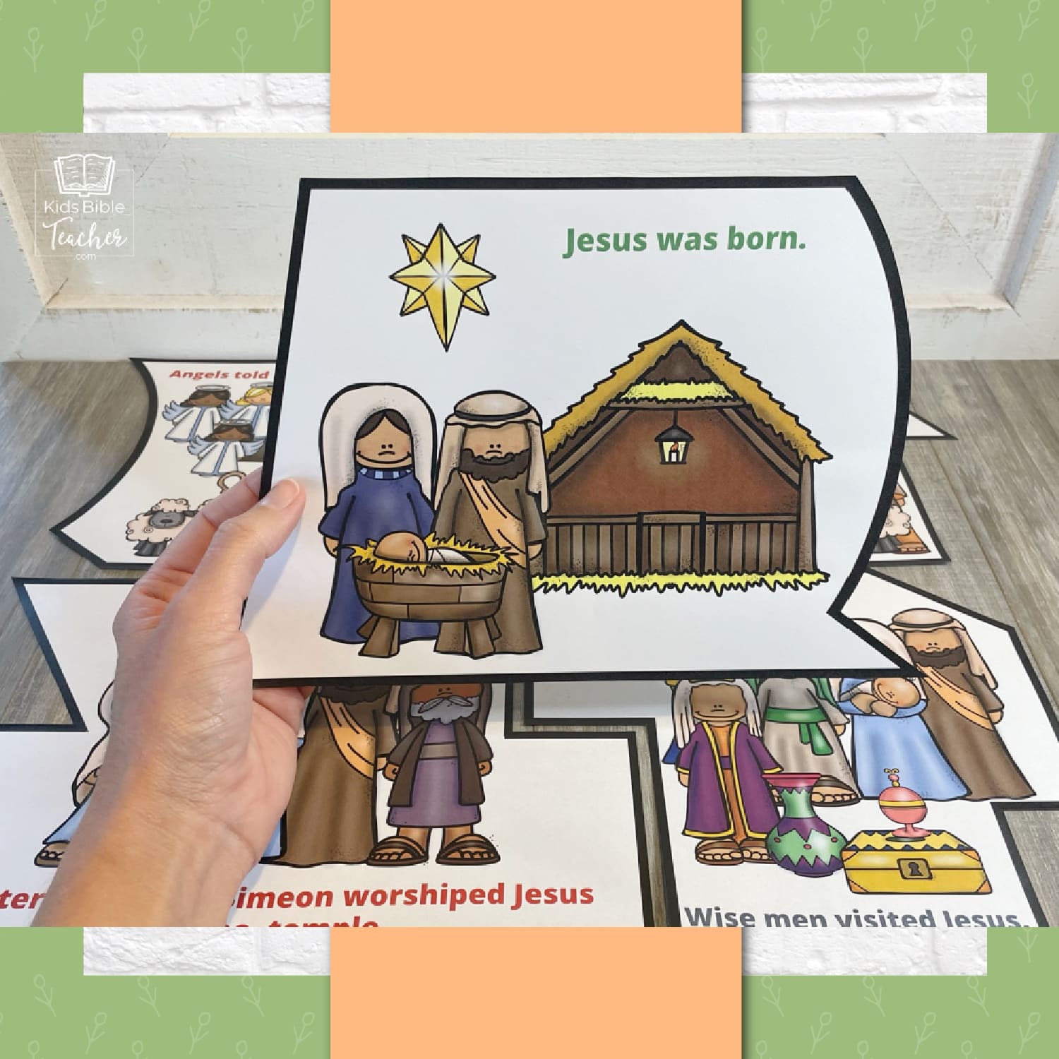 Printable Christmas Floor Puzzle - Nativity Puzzle for Kids - Kids ...