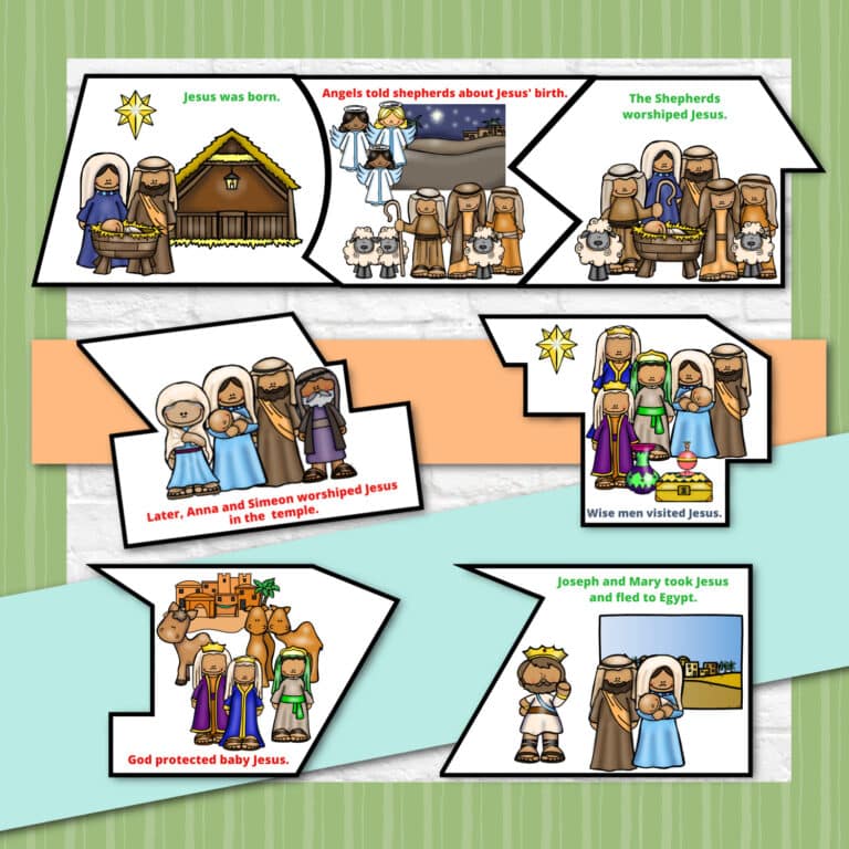Printable Christmas Floor Puzzle - Nativity Puzzle for Kids - Kids ...