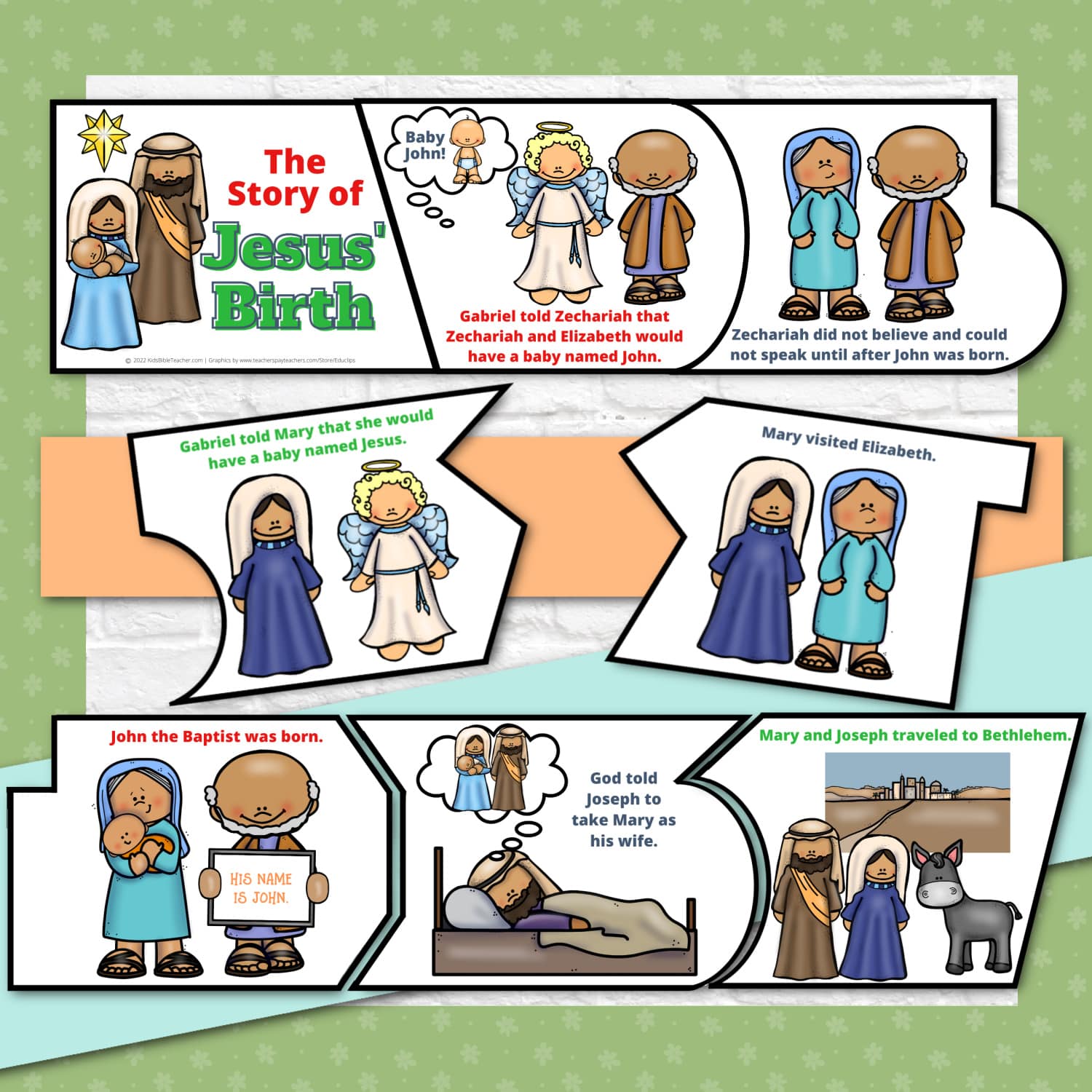 Printable Christmas Floor Puzzle - Nativity Puzzle for Kids - Kids ...