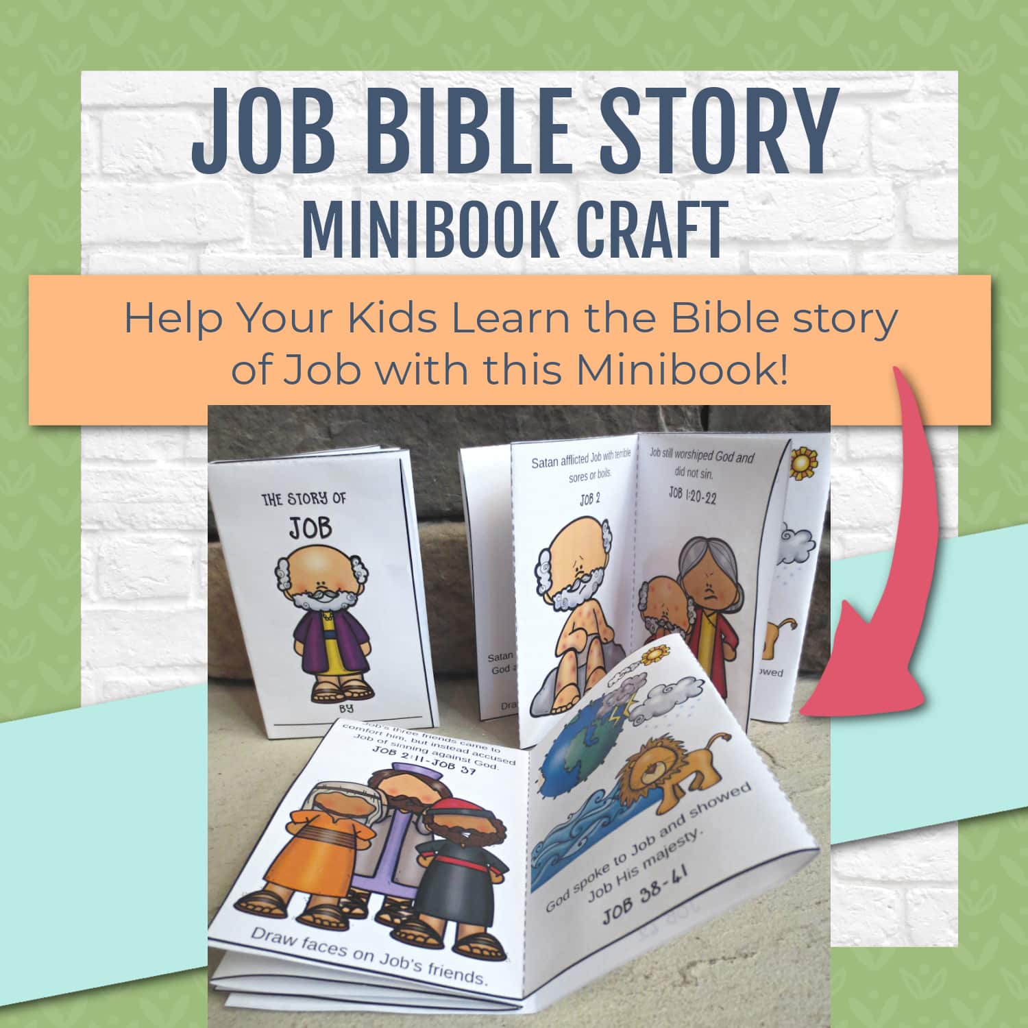 Printable Job Mini Book - Kids Bible Teacher