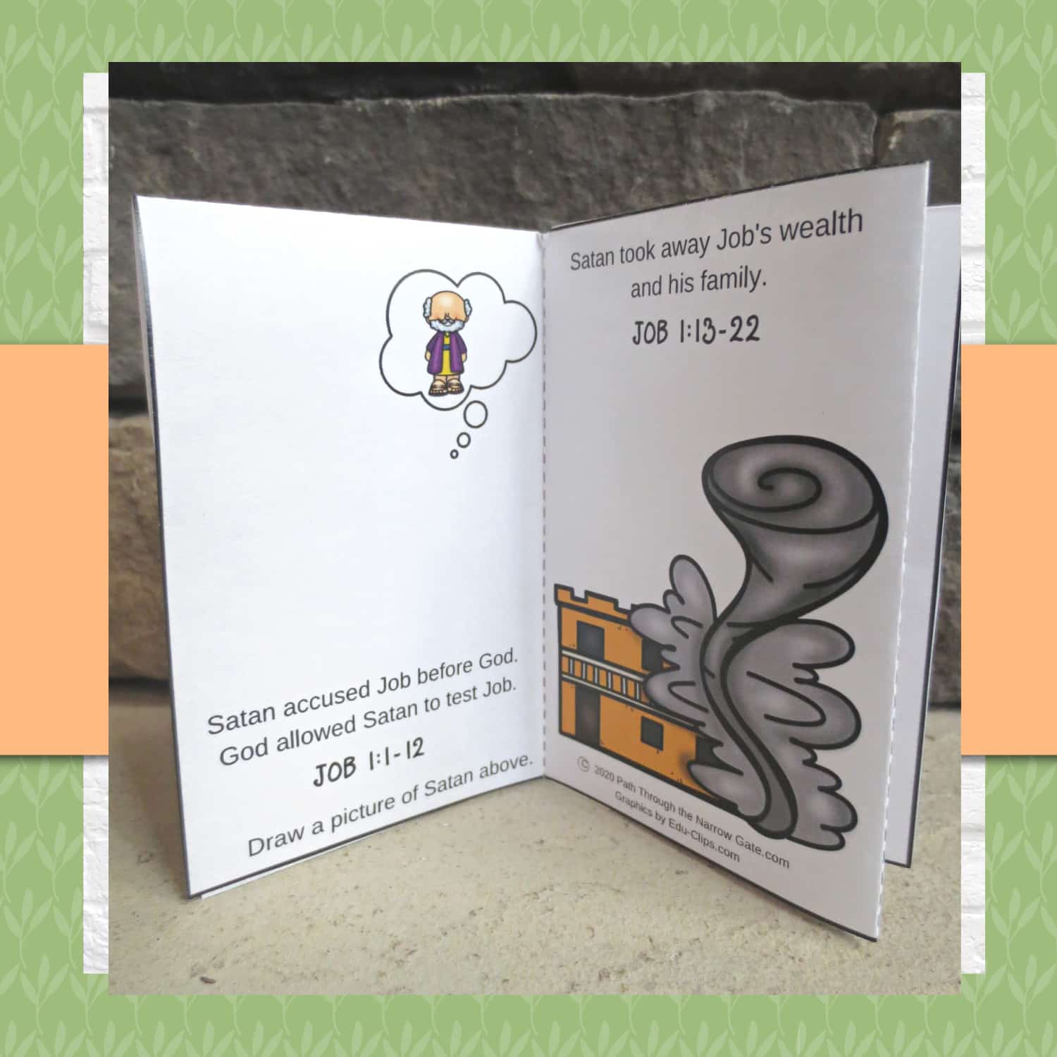 Printable Job Mini Book - Kids Bible Teacher