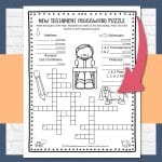 New Testament Crossword Books of the Bible Puzzle for Kids