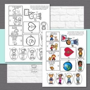 God Loves Me Mini Book Craft for Kids with Bible Verses about God's ...