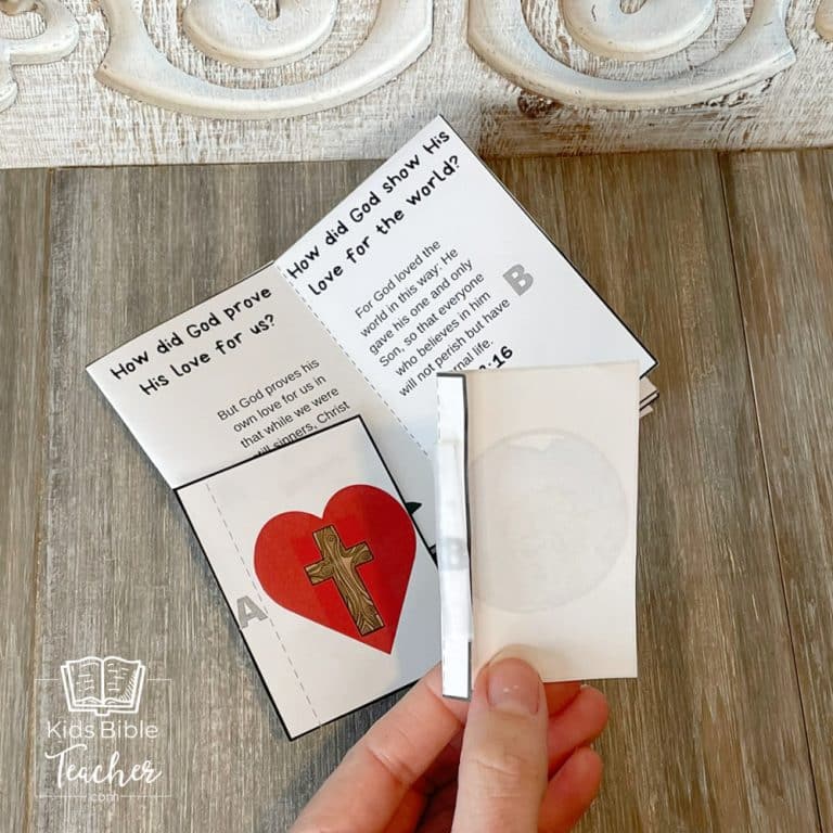 God Loves Me Mini Book Craft for Kids with Bible Verses about God's ...